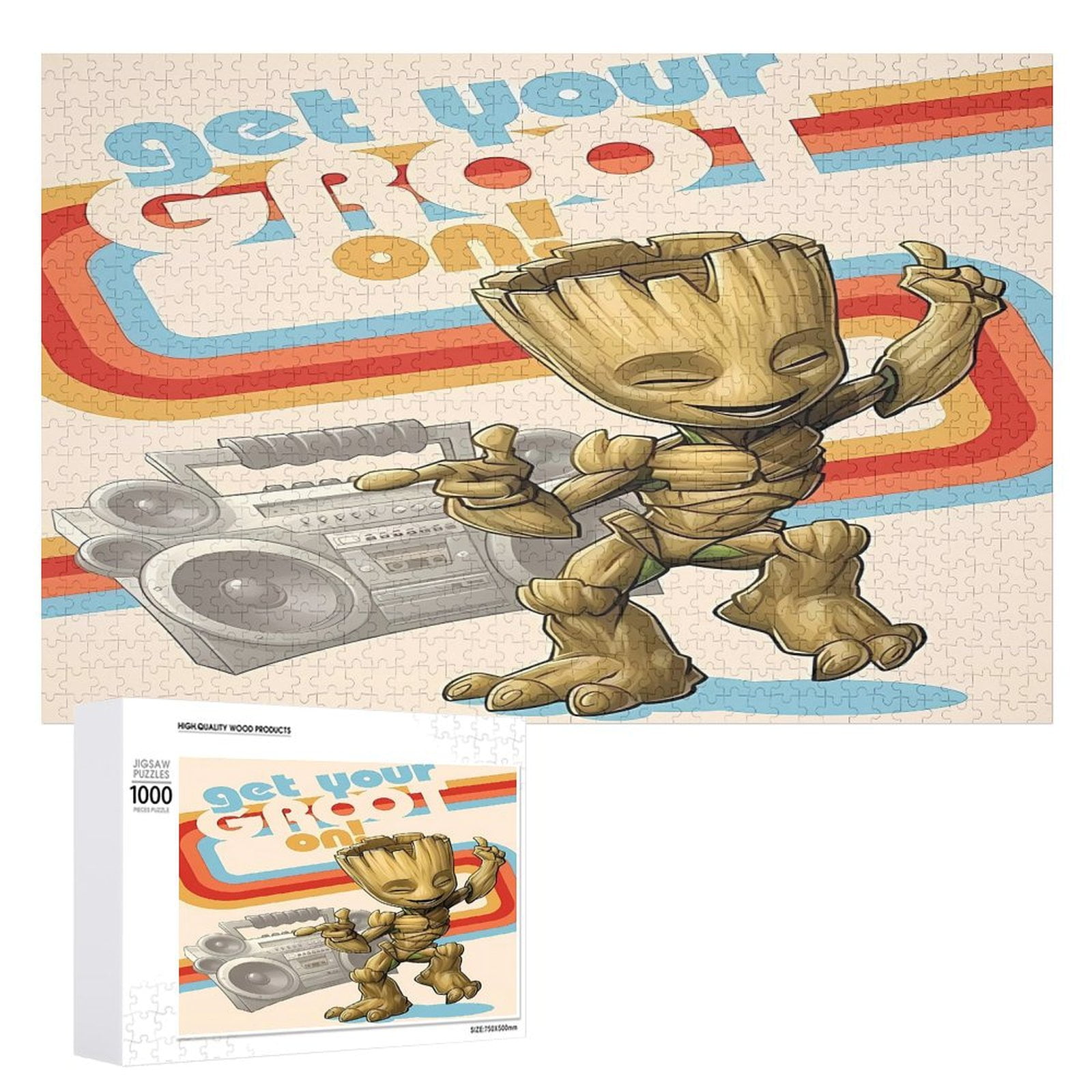 Groot Wooden Picture Puzzle-Eco-Friendly Wood, Educational Toy That ...