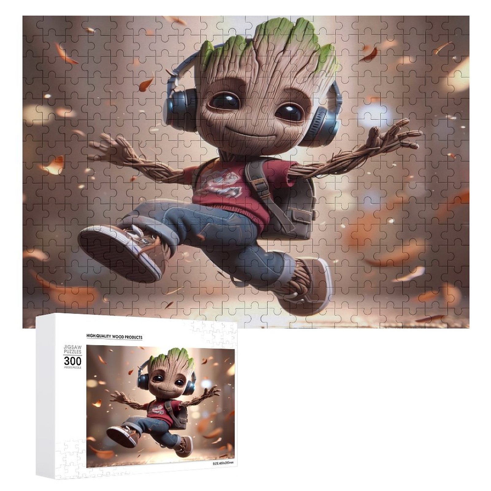 Groot Wooden Picture Puzzle-Eco-Friendly Wood, Educational Toy That ...