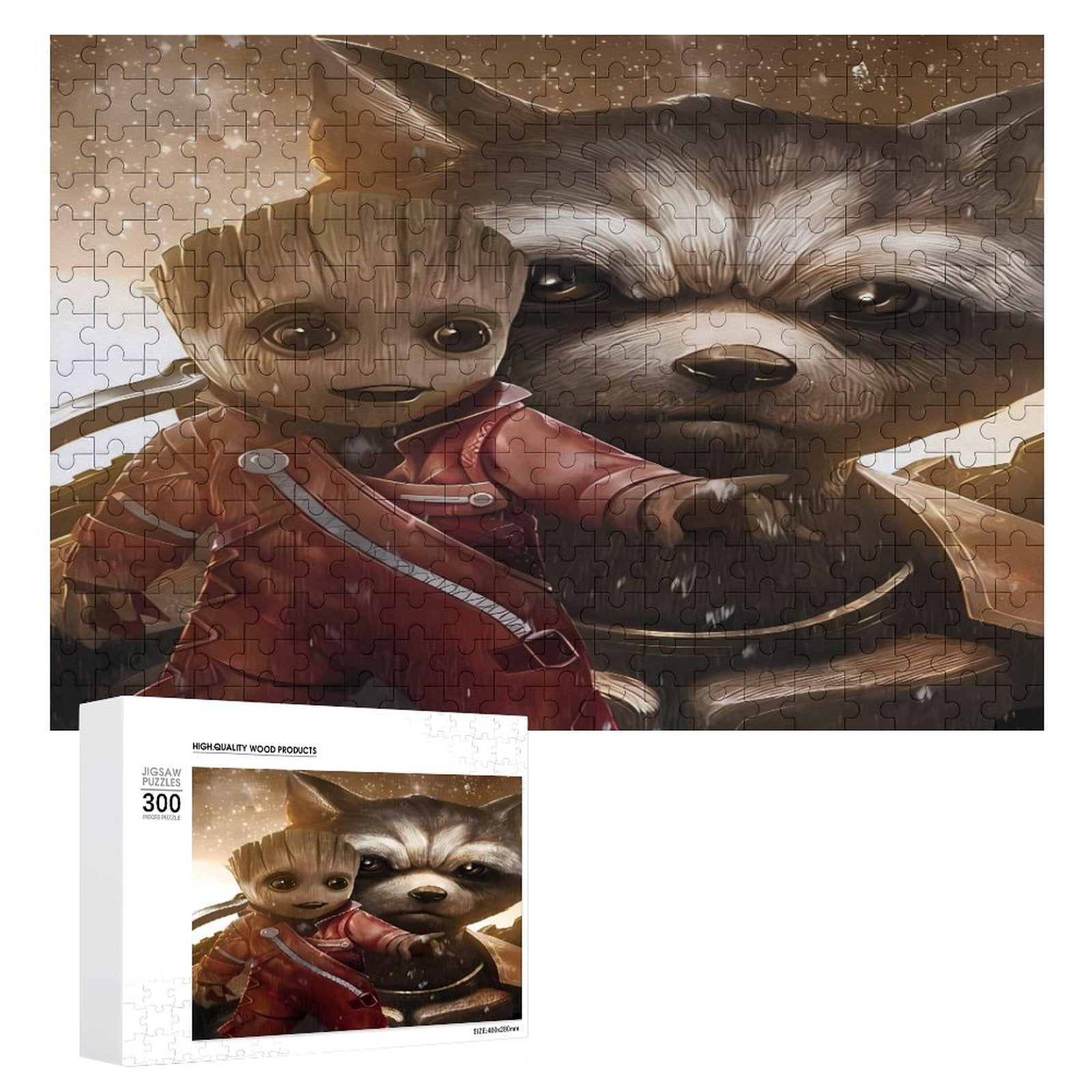 Groot Wooden Picture Puzzle-Eco-Friendly Wood, Educational Toy That ...