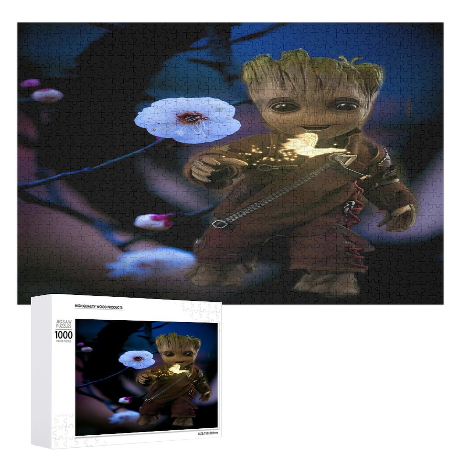 Groot Wooden Picture Puzzle-Eco-Friendly Wood, Educational Toy That ...