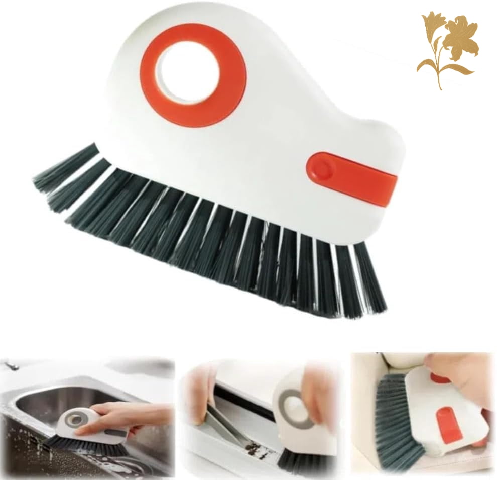 Groove Cleaning Brush 2 in 1 Multifunction Hard Bristle Window Cleaner ...
