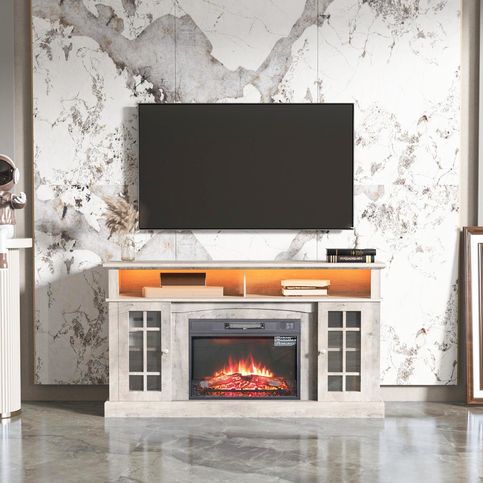 Groove Design for Cord Management - Keep TV Stand Wall - fitting and ...