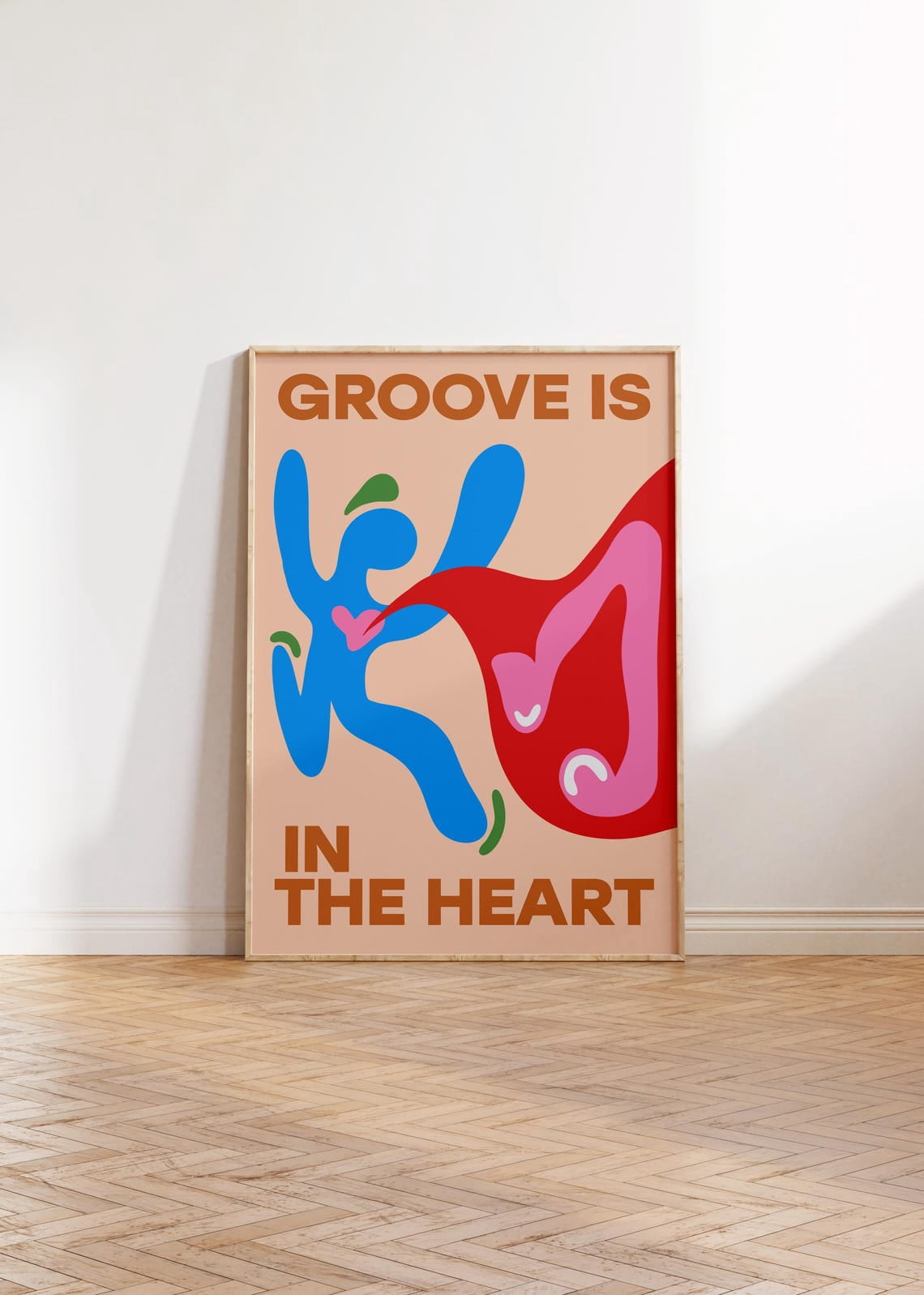 Groove Is In The Heart Music Poster Abstract Wall Art Eclectic Poster ...
