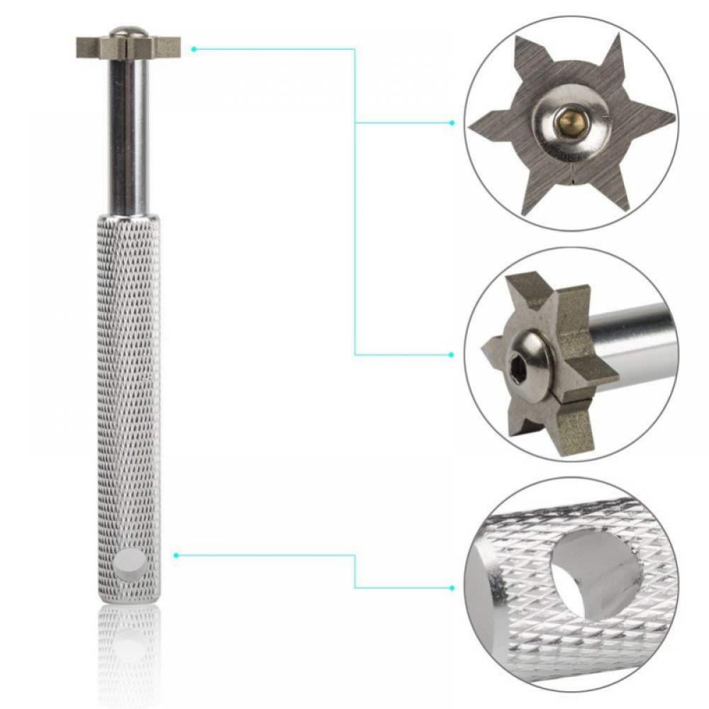 Groove Sharpener with 6 Heads - Golf Club Groove Sharpener Regrooving ...