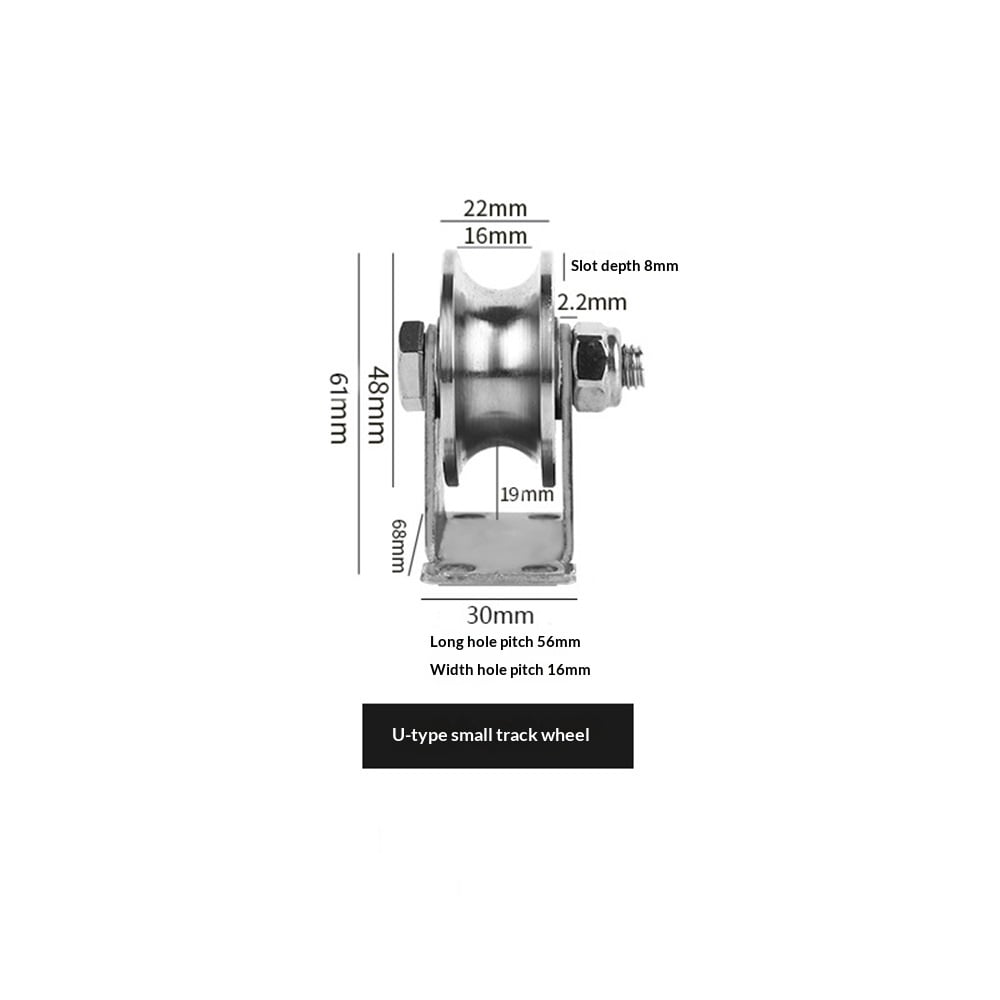 Groove Wheel Pulley Stainless Steel Pulley Block Super Silent Single ...