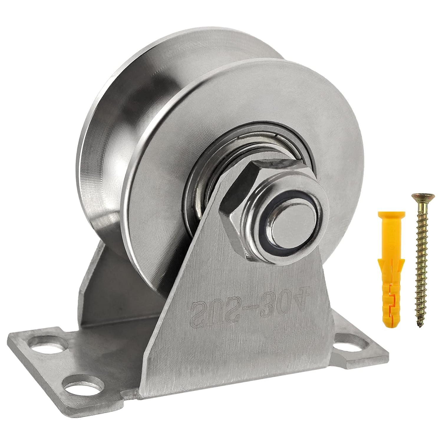 Groove Wheel Pulley Stainless Steel Pulley Block Super Silent Single ...