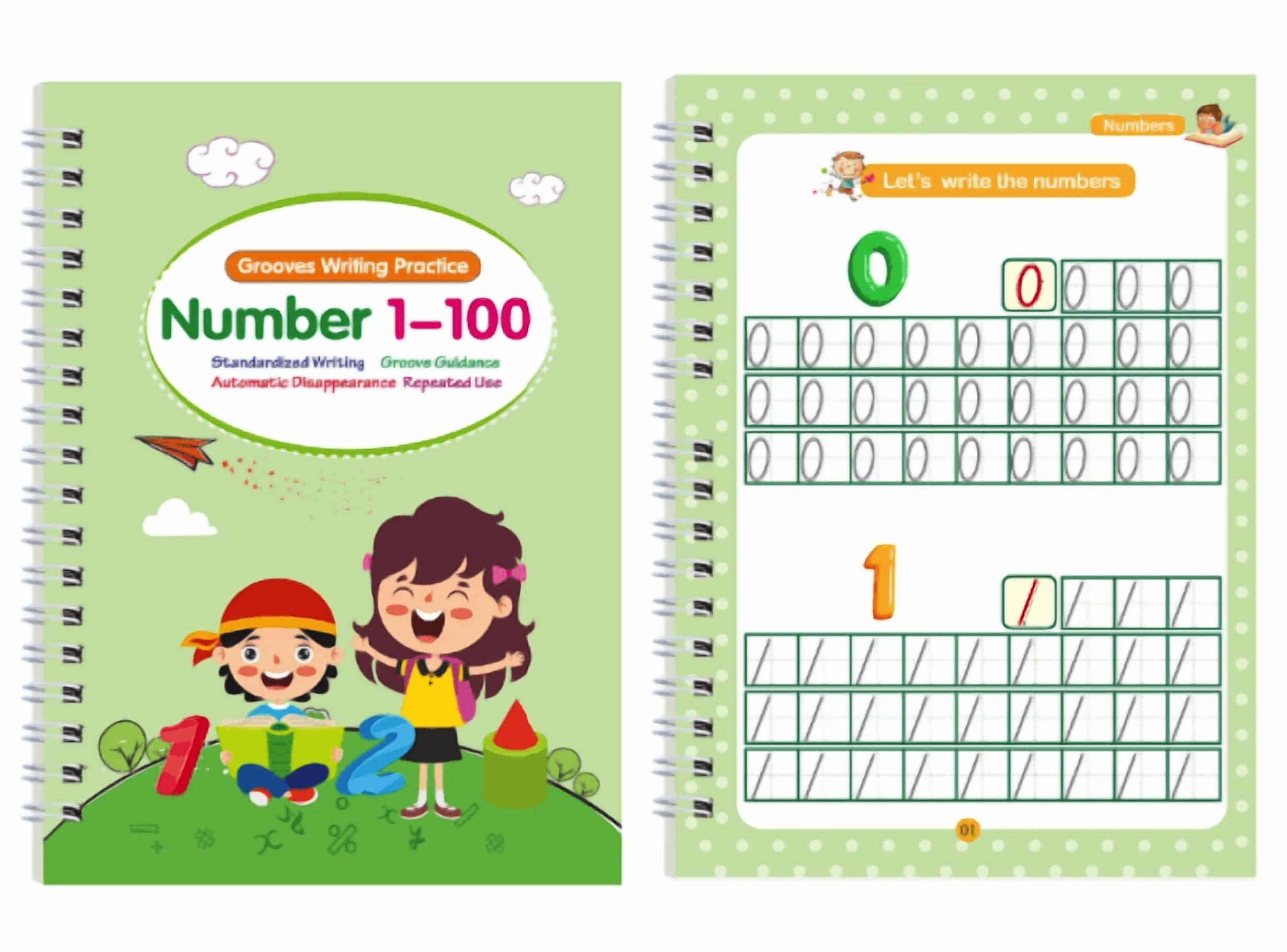 Groove Writing Practice Book - Magic Pen Single Book Selection - Number ...
