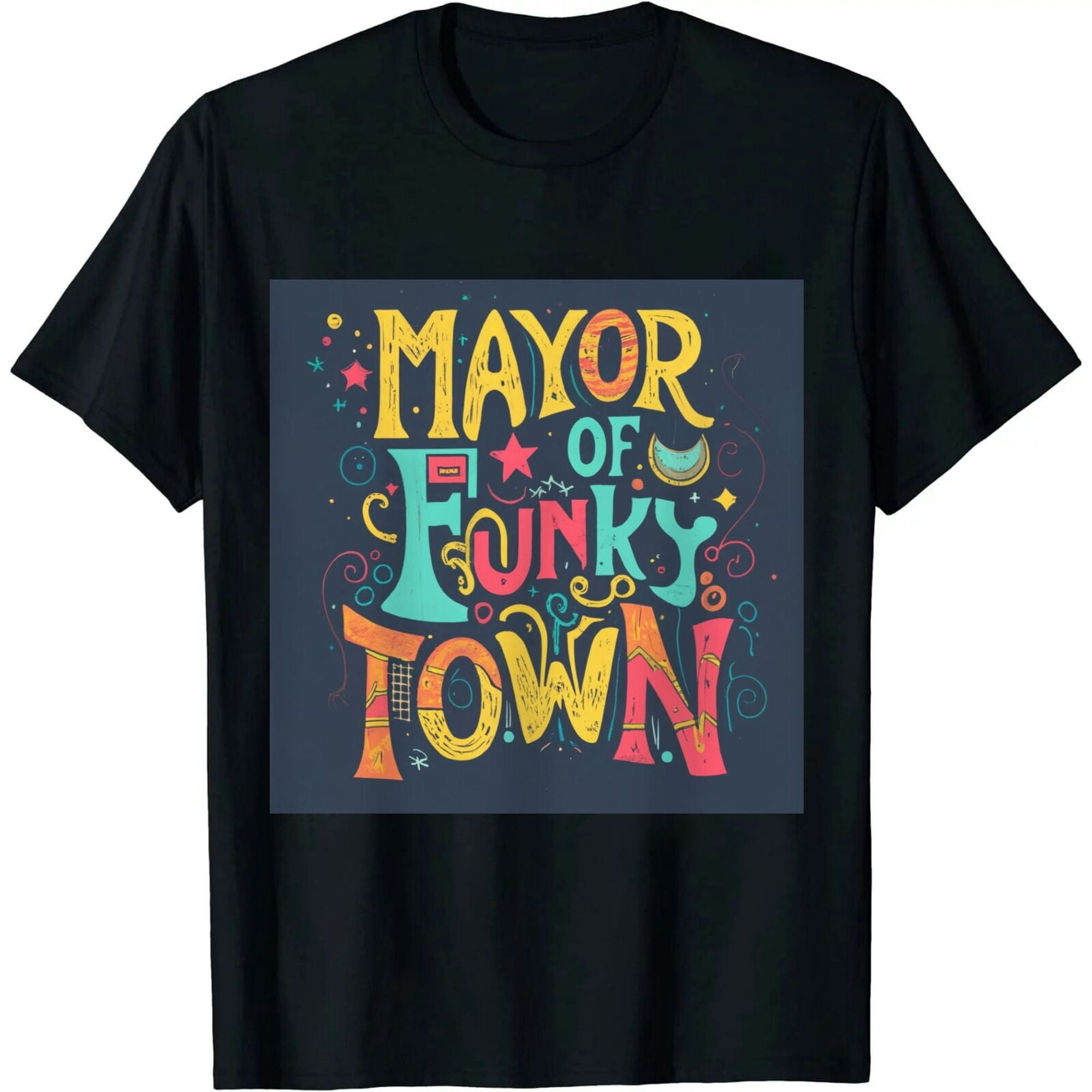 Groove into the 70s: Mayor of Funky Town Disco Funk Retro Tee - Walmart.com