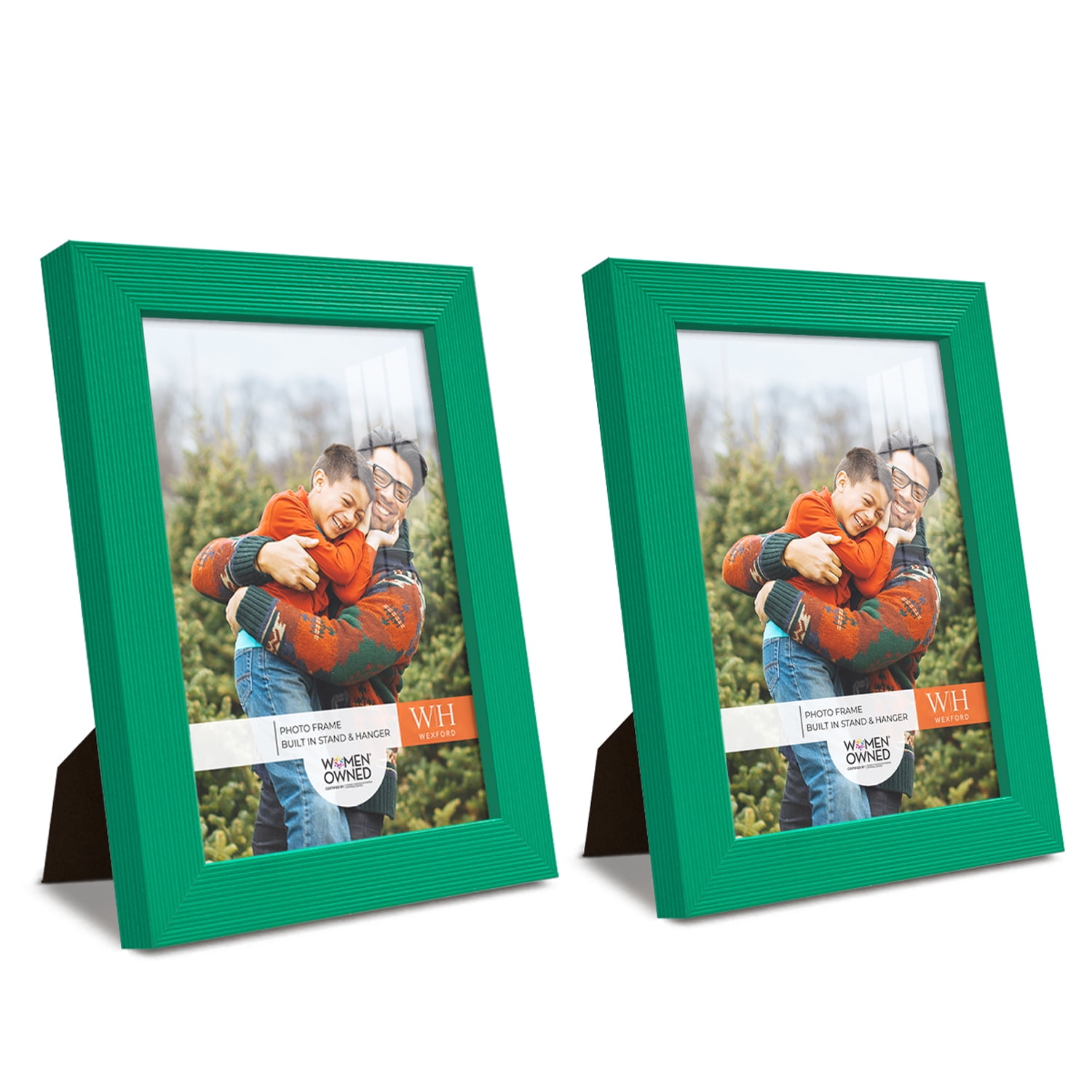Grooved 5 in. x 7 in. Green Picture Frame (Set of 2) - Walmart.com