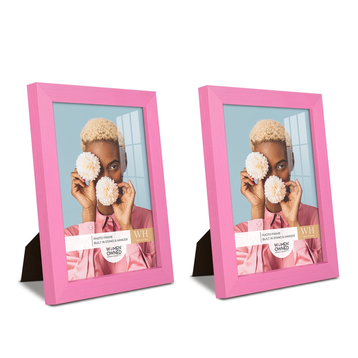 Grooved 6 in. x 8 in. Pink Picture Frame (Set of 2) - Walmart.com