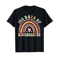 Groovy 100 Days Of Kindergarten Rainbow T-Shirt with Vibrant Graphic ...