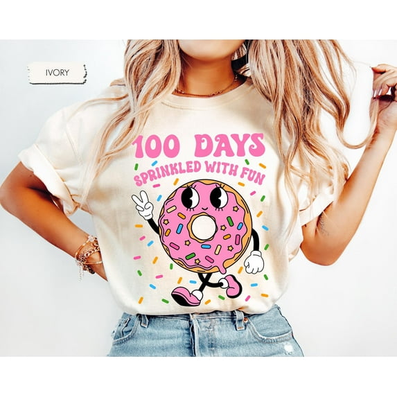 Groovy 100 Days Of School Shirt, 100 Days Sprinkled With Fun, Sprinkle ...