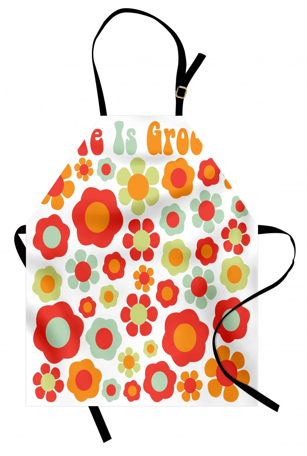 Groovy Apron Life is Goofy Petals of Retro Colors Old Fashioned Style ...