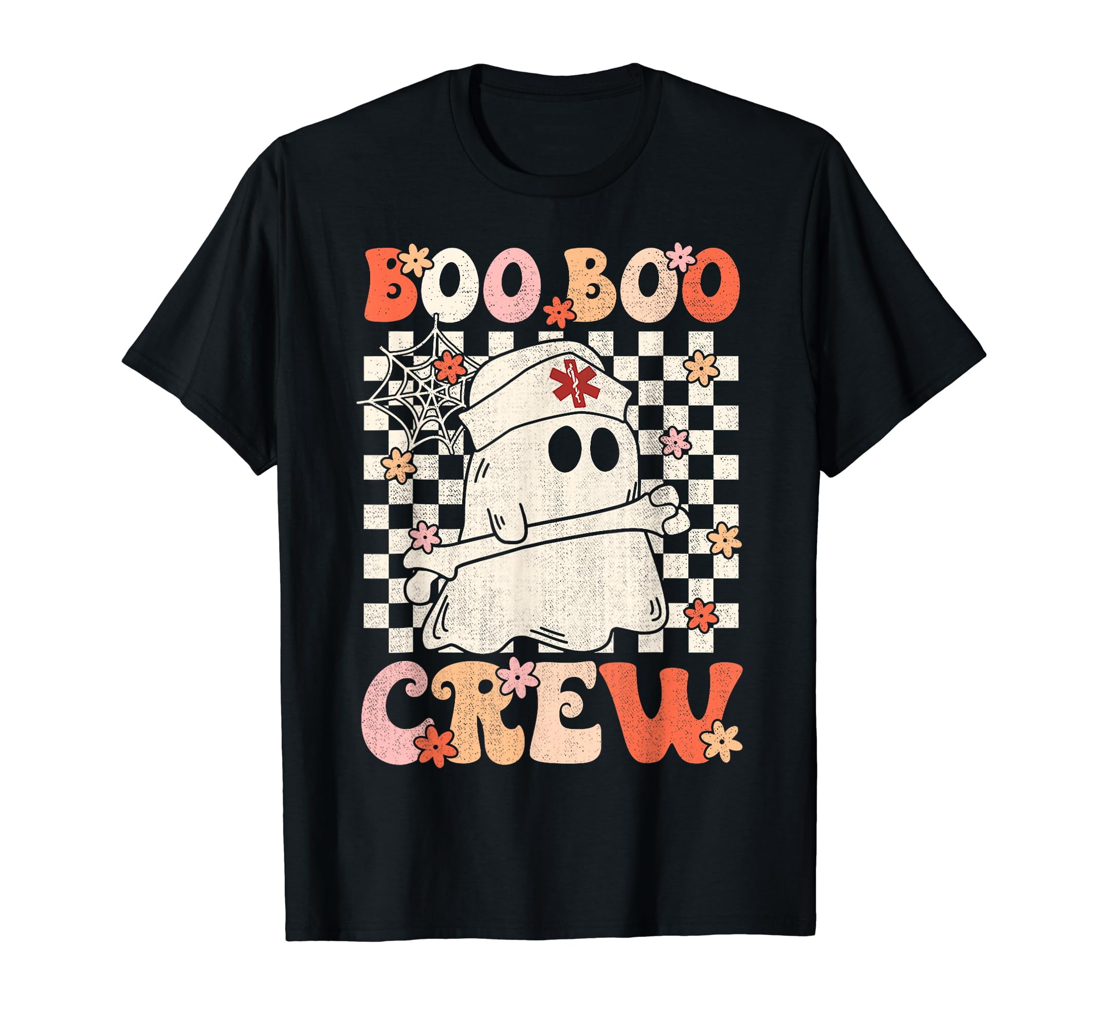 Groovy Boo Boo Crew Nurse Ghost Paramedic EMT EMS Halloween T-Shirt ...