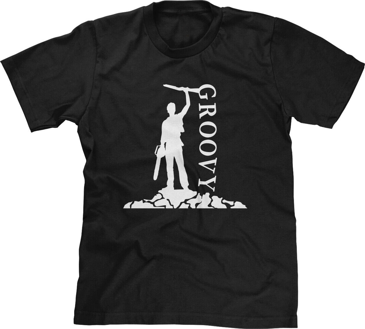 Groovy Boomstick Funny Comedy Horror Ash Army Book of the Dead Evil ...