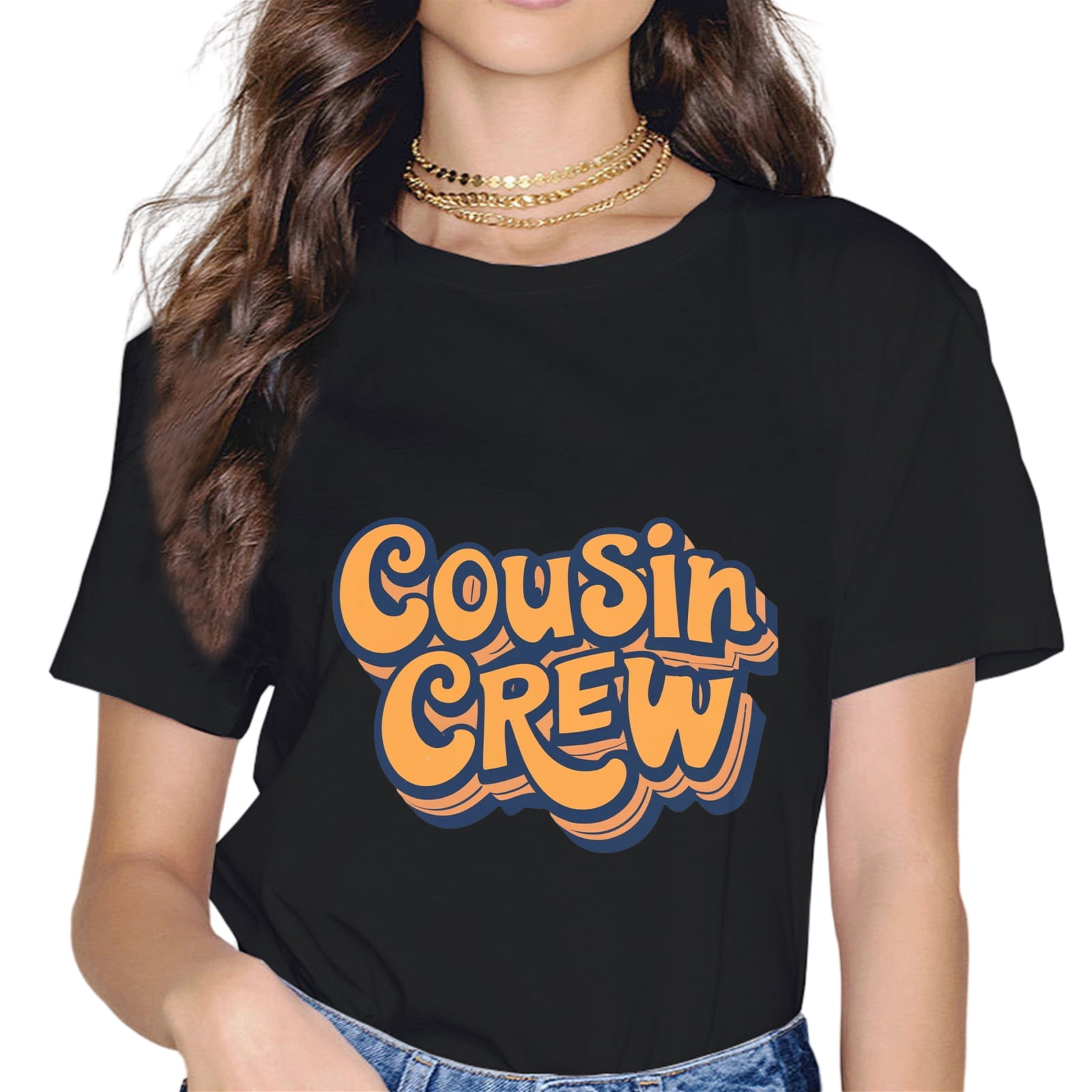 Groovy Camping Camping Cousin Crew Family Reunion T-Shirt - Walmart.com