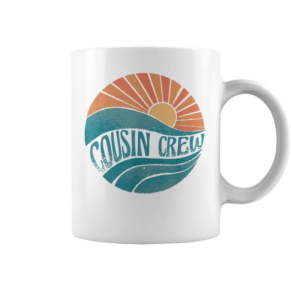 Groovy Cousin Crew 2024 Summer Vacation Beach Family Coffee Mugs ...