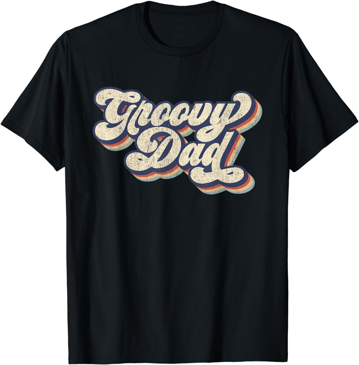 Groovy Dad Retro 70s Aesthetic Style Men T-Shirt - Walmart.com