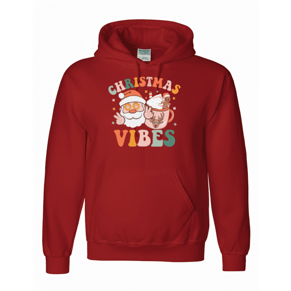 Groovy Daisy Cocoa Festive Holiday Christmas Cheerful Graphic Hoodie ...