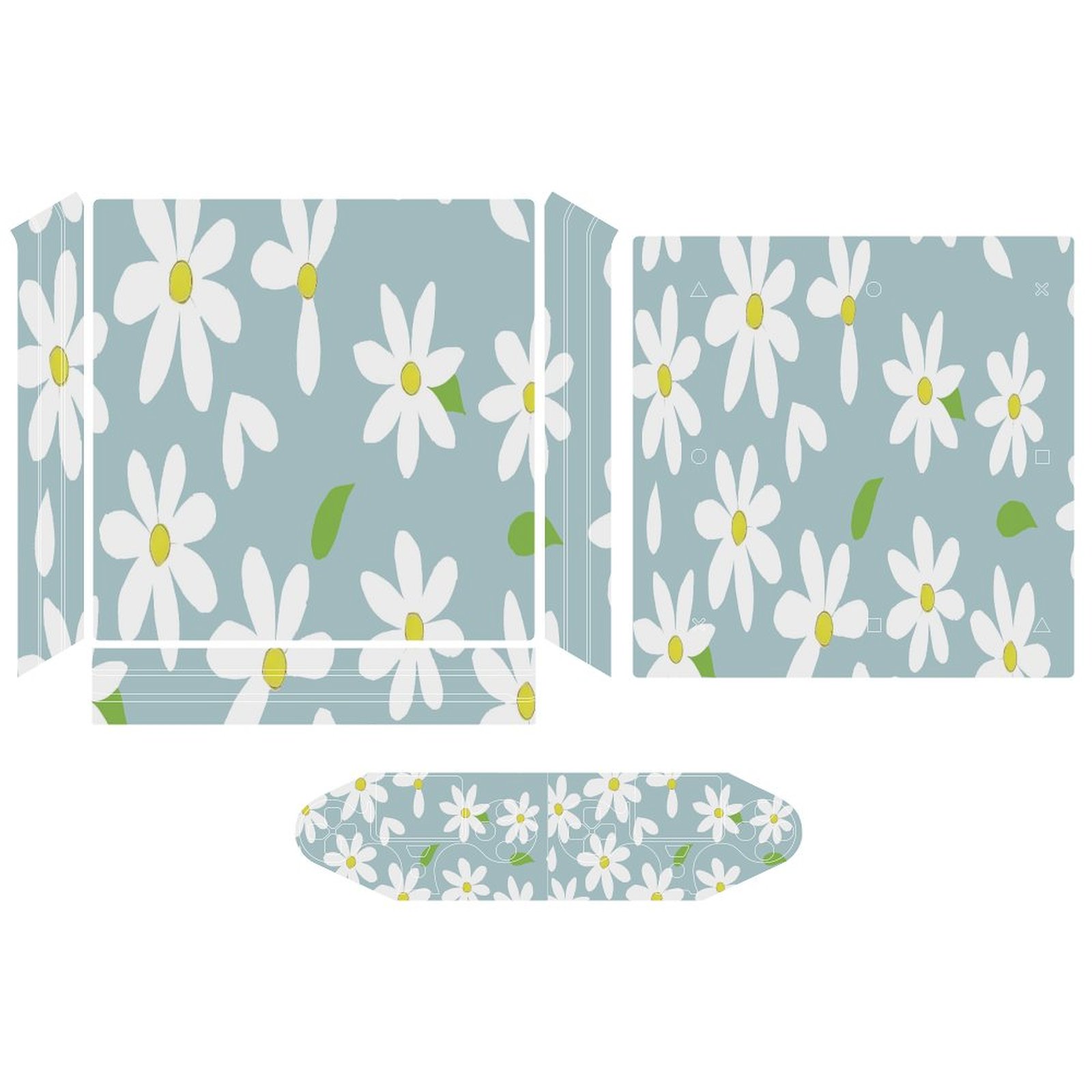 Groovy Daisy Flower PS4/PS4 Pro/PS4 Slim Skin Sticker For Console And ...