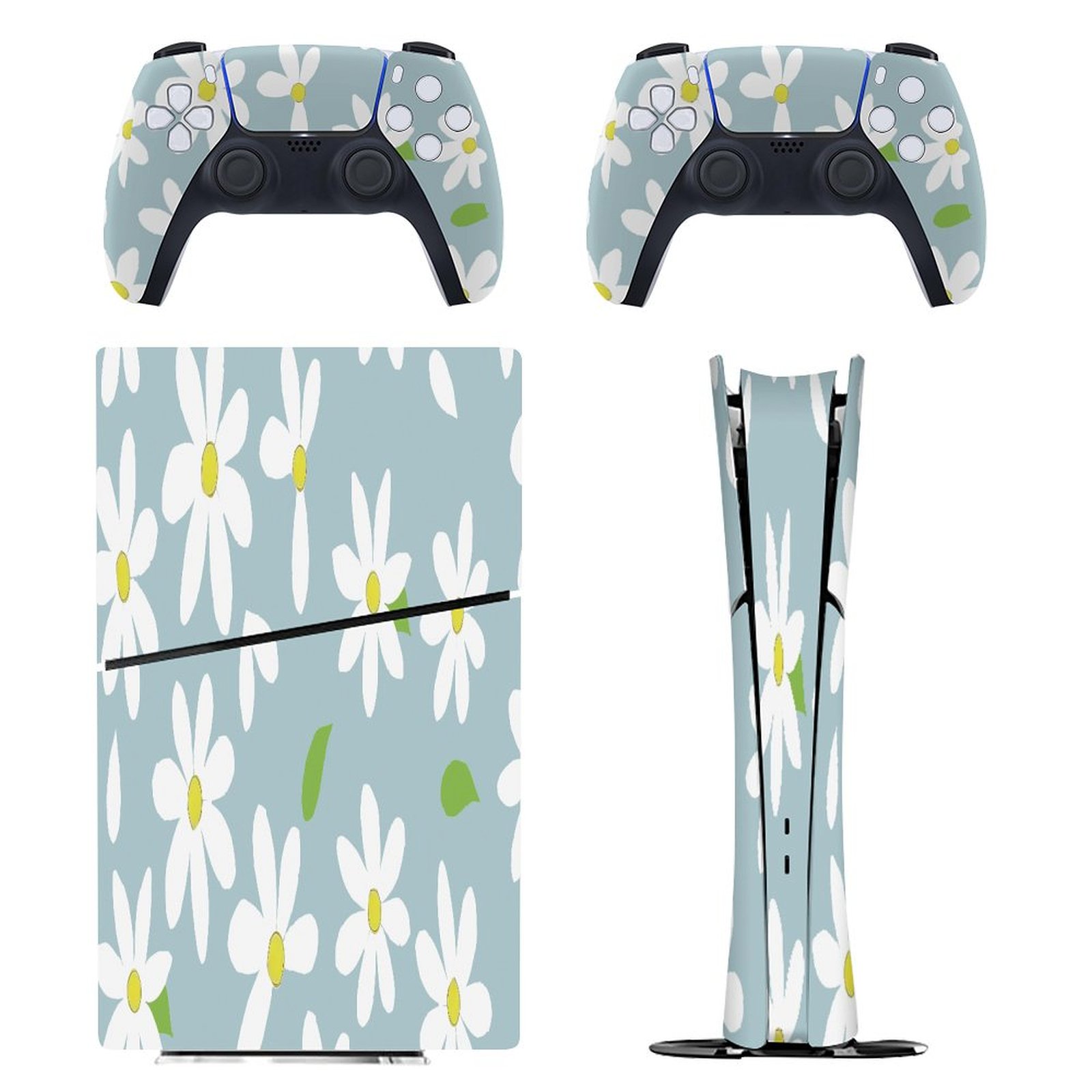 Groovy Daisy Flower PS5/PS5 Pro/PS5 Slim Digital Disc Skin Sticker For ...
