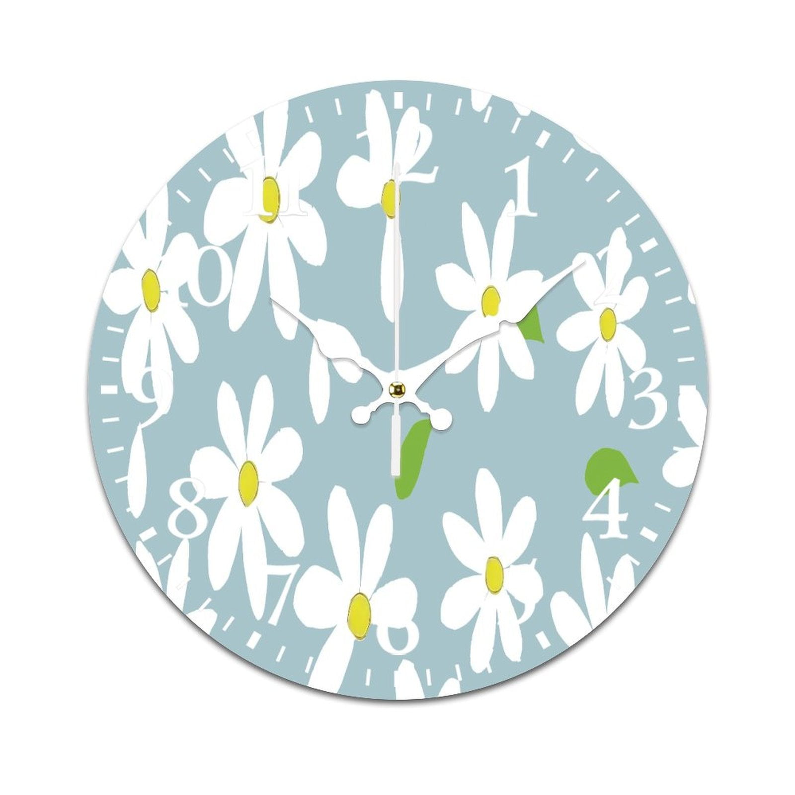 Groovy Daisy Flower Wall Clock Modern Design Clocks Wall Hanging Home ...