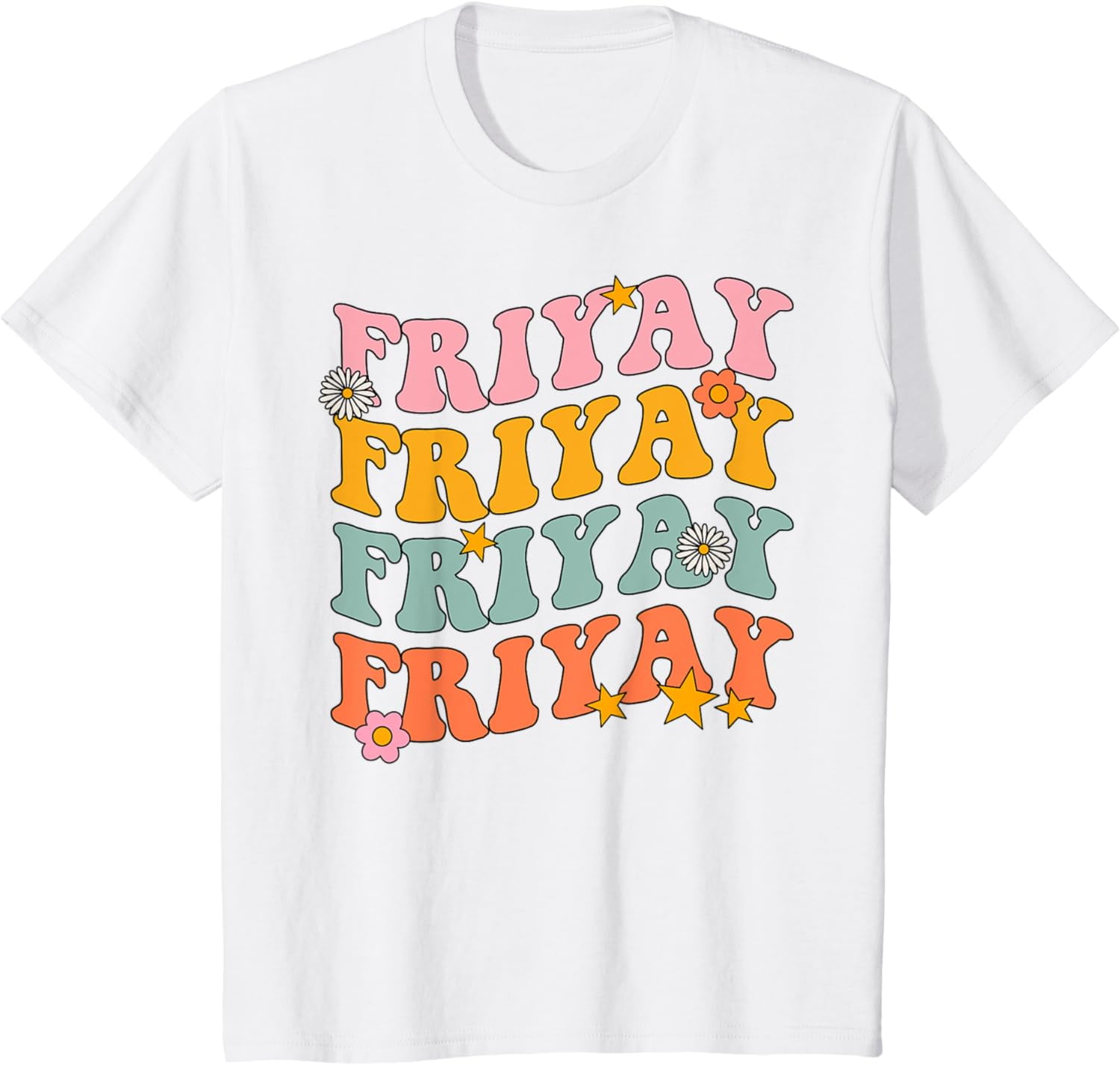 Groovy Friyay TGIF Funny Friday T-Shirt - Walmart.com