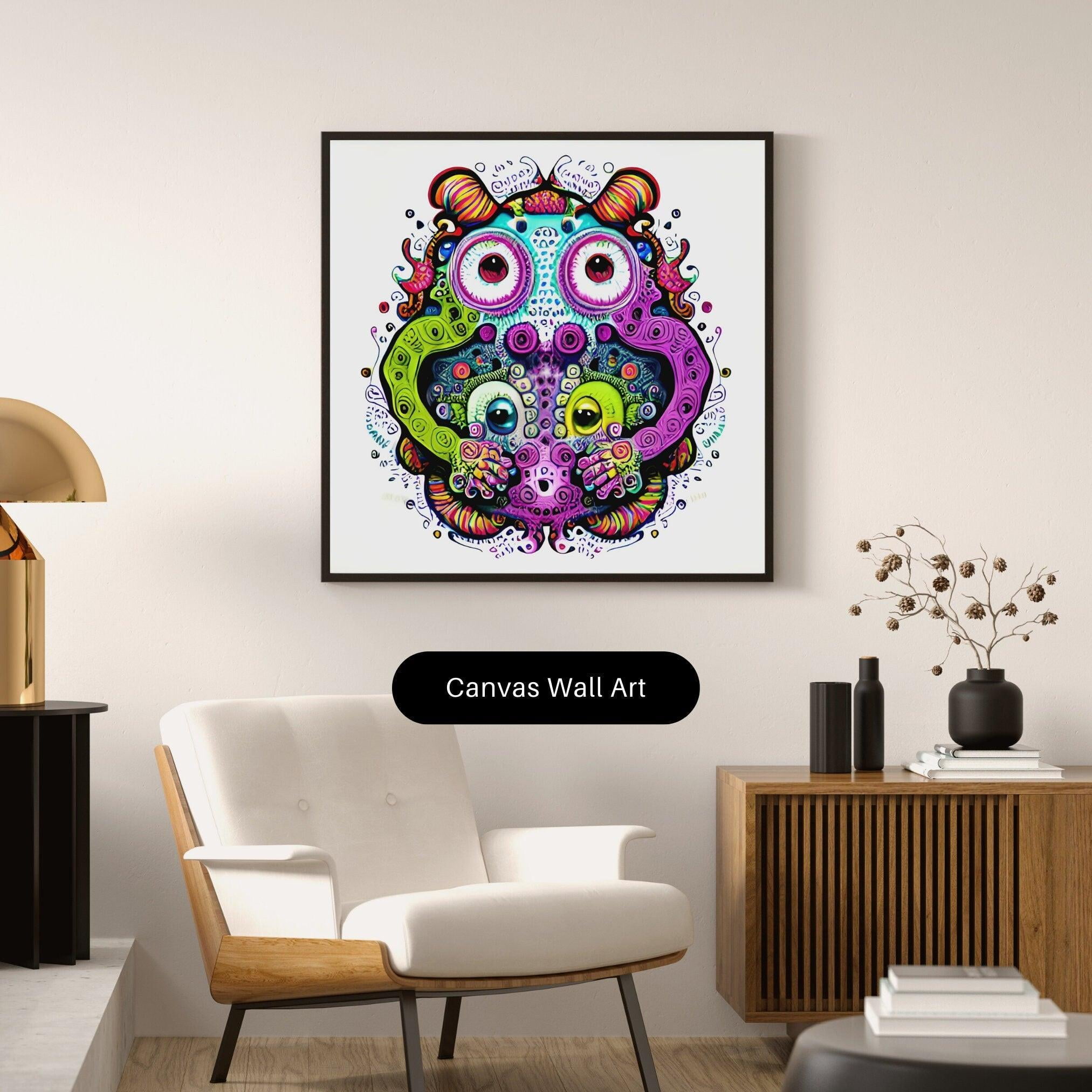 Groovy Ghouls- Canvas Wall Art - Walmart.com
