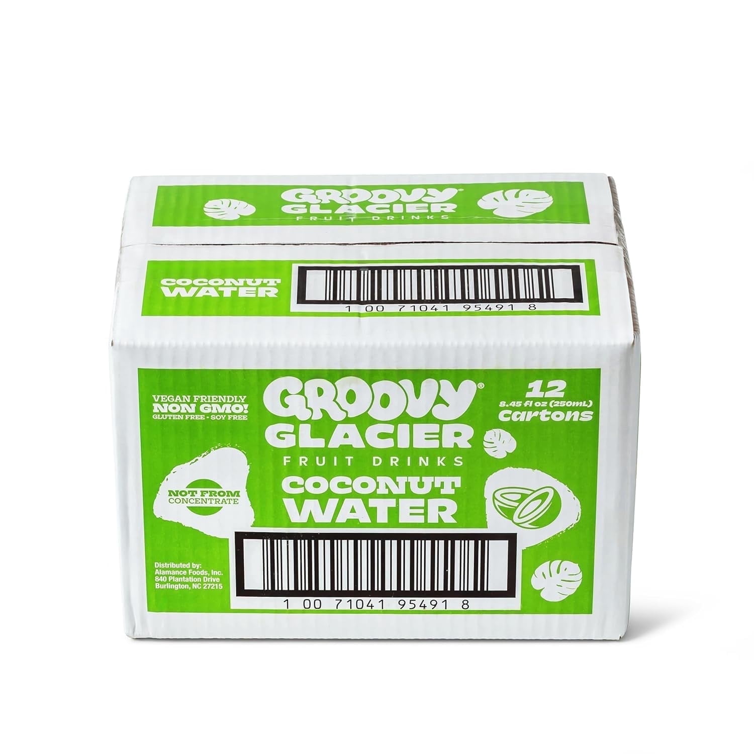 Groovy Glacier Coconut Water - Premium Organic Coconut Water - 8.45 Fl ...