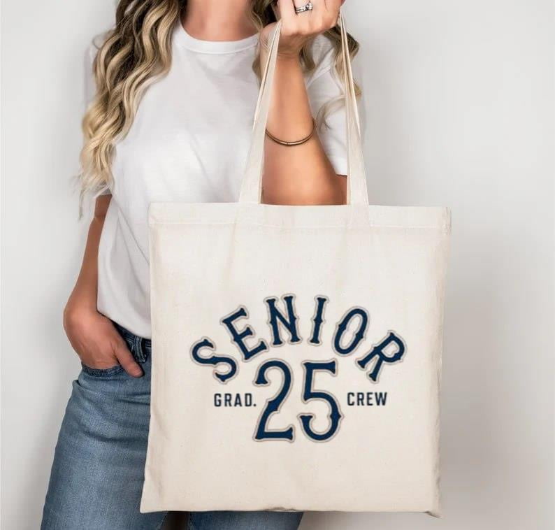 Groovy Grad Crew 2025 Tote Bag Matching Family Graduation Look, a gift ...