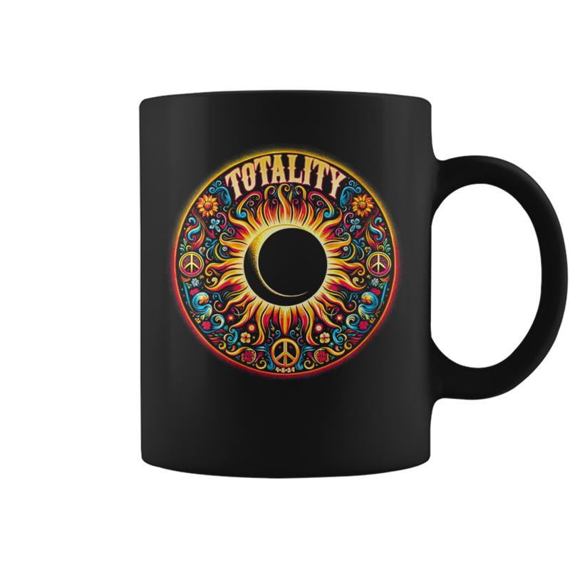 Groovy Hippy Total Solar Eclipse 2024 Totality Coffee Mugs - Walmart.com