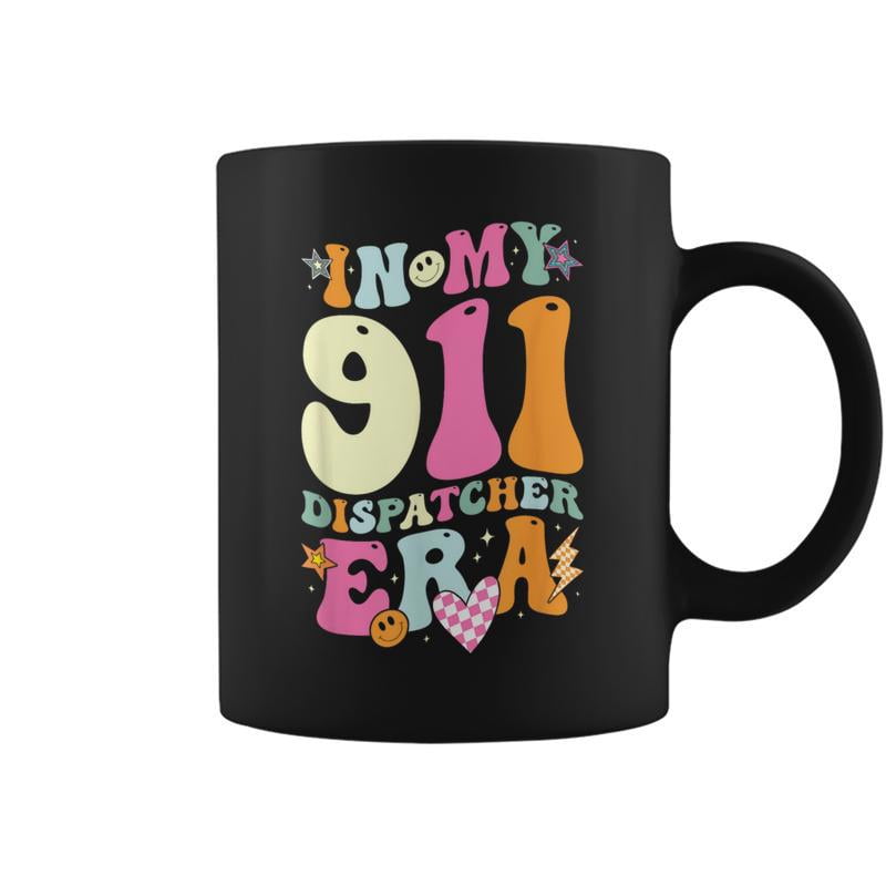 Groovy In My 911 Dispatcher Era 911 Dispatcher Retro Coffee Mugs ...