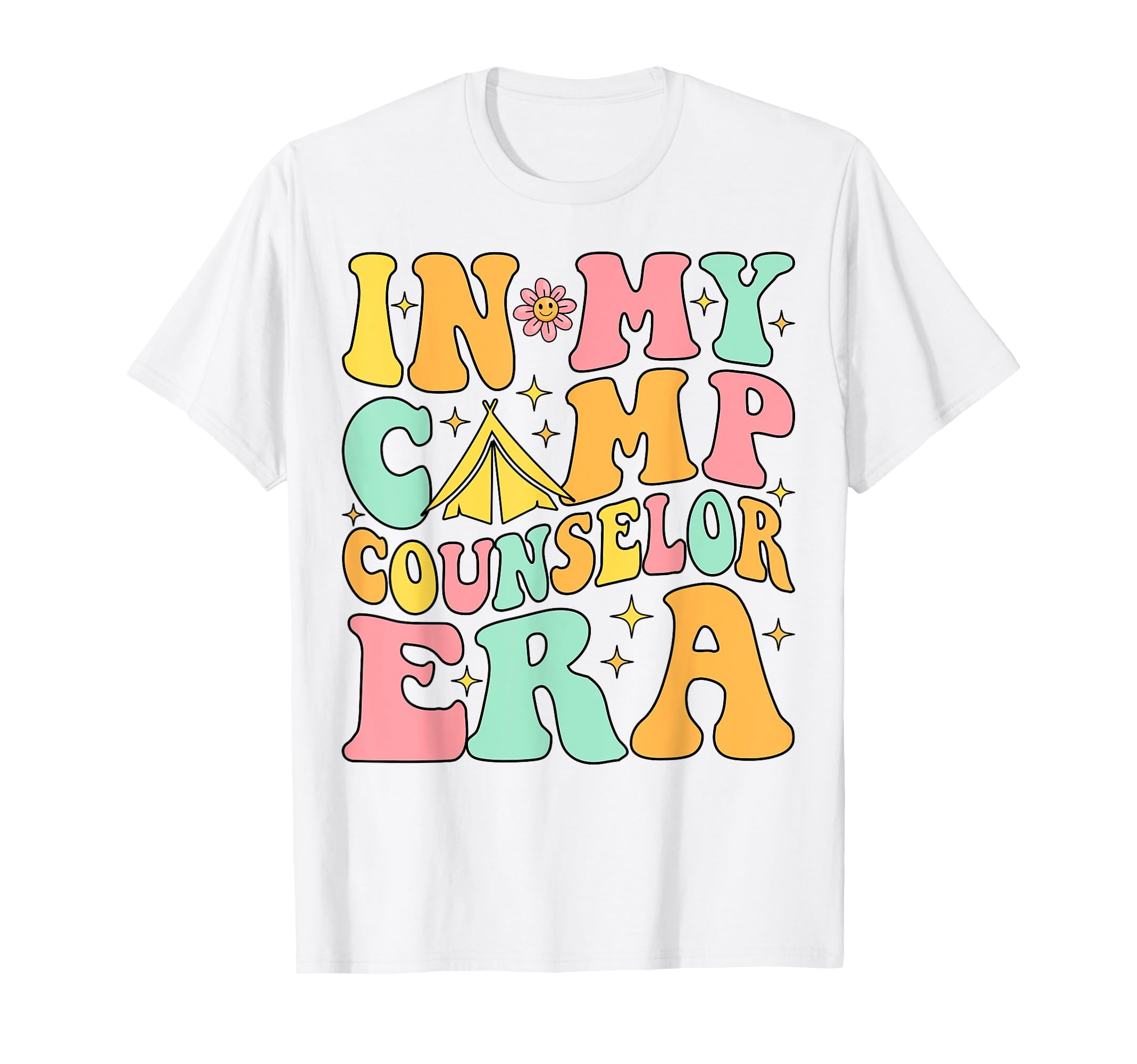Groovy In My Camp Counselor Era T-Shirt for Fun Summer Adventures ...