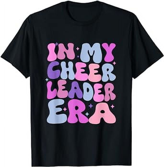 Groovy In My Cheer Coach Era Cheerleader Cheerleading T-Shirt - Walmart.com
