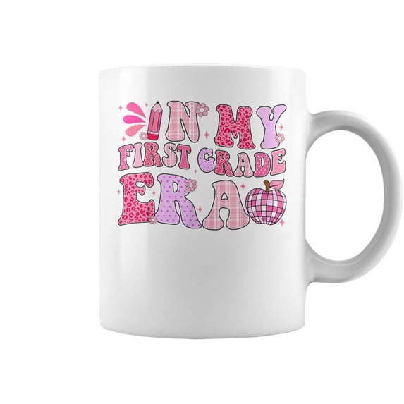 Groovy In My First Grade Era First Day 1St Grade Kid Coffee Mugs ...