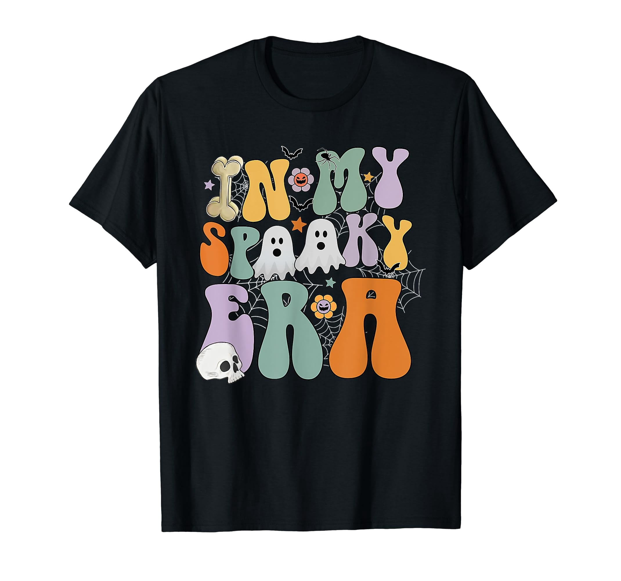 Groovy In My Spooky Era Ghost Scary Horror Halloween Spooky T-Shirt ...