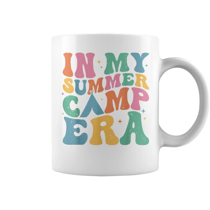 Groovy In My Summer Camp Era Retro Summer Camper Women Coffee Mugs ...