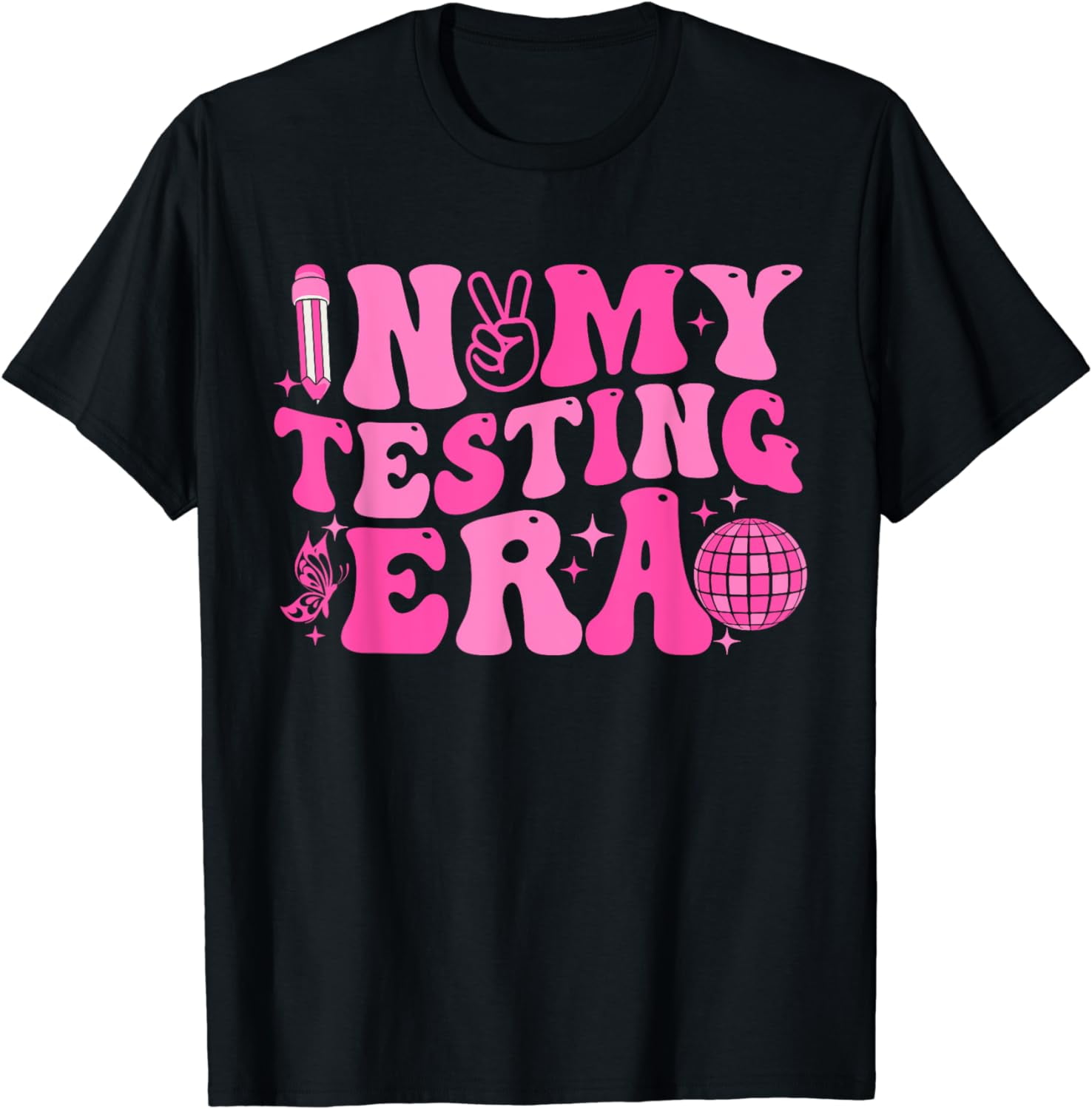Groovy In My Testing Era Teacher Testing Day Motivational T-Shirt ...