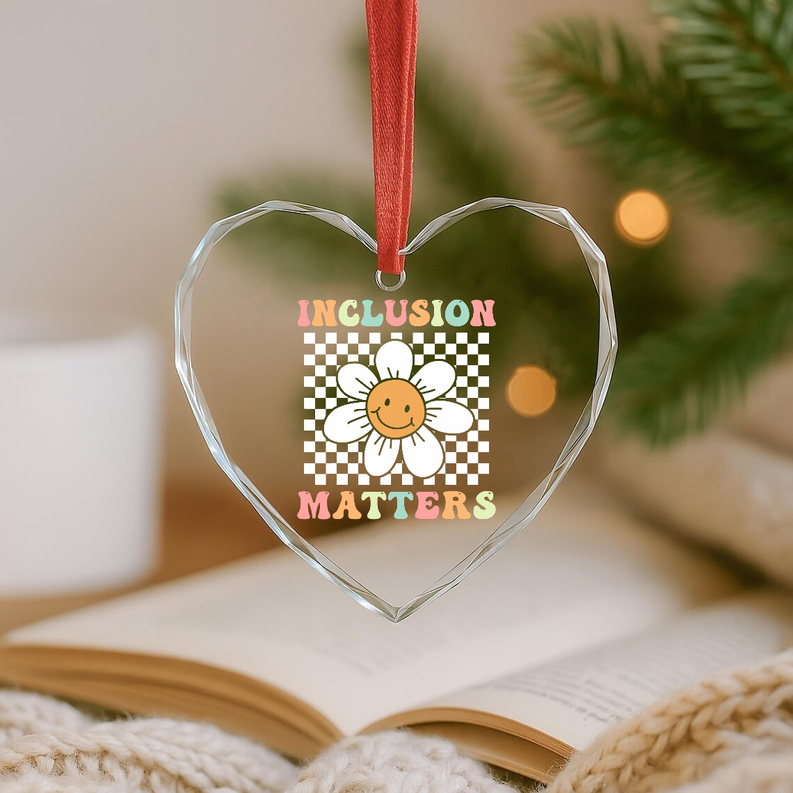 Groovy Inclusion Matters Cute Daisy Flower Special Education Ornament ...