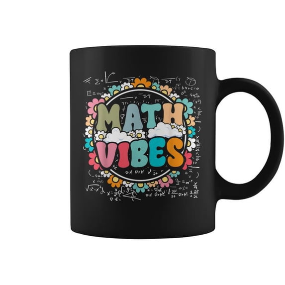 Groovy Math Vibes Mathematics Teacher Student Back To School Coffee ...