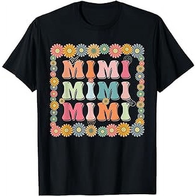 Groovy Mimi Family Matching Mother's Day Party Women Hippie T-Shirt ...