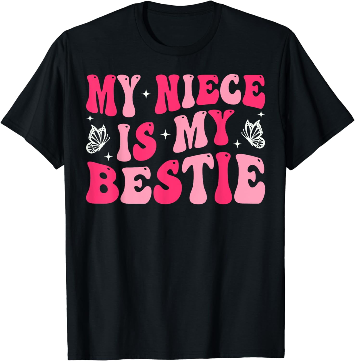 Groovy My Niece Is My Bestie Aunt And Niece Matching T-Shirt - Walmart.com