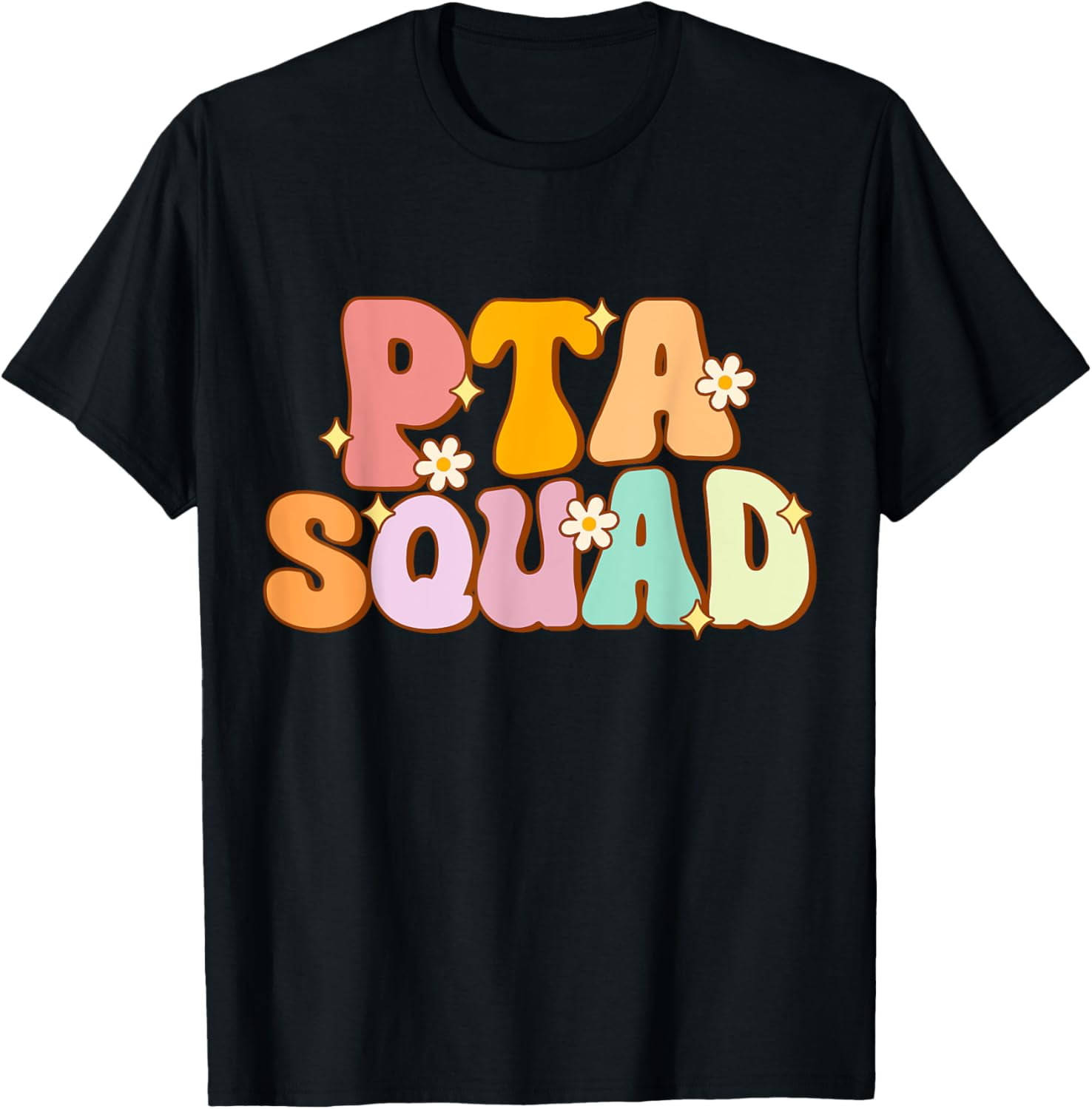 Groovy PTA Squad Parent Teacher Association T-Shirt - Walmart.com