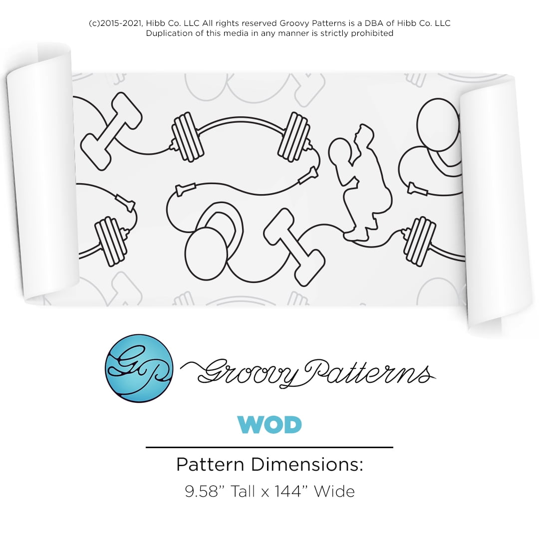 Groovy Patterns Longarm Quilting Pantograph - WOD Design - Walmart.com
