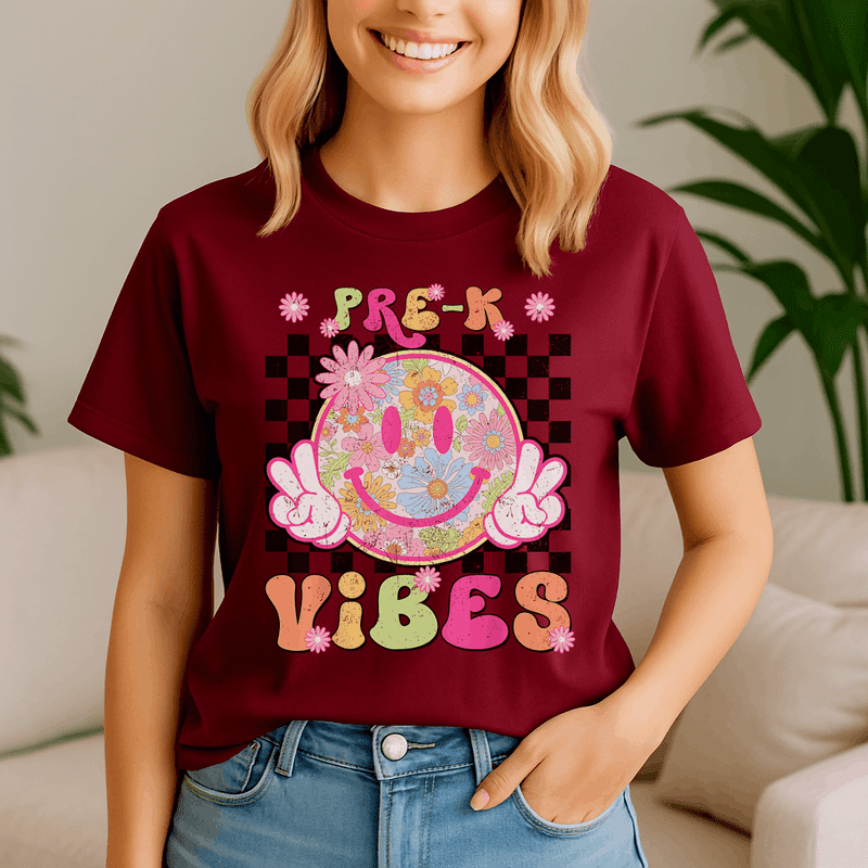 Groovy Pre K Prek Vibes First Day, Back To School Shirt, Happy First ...