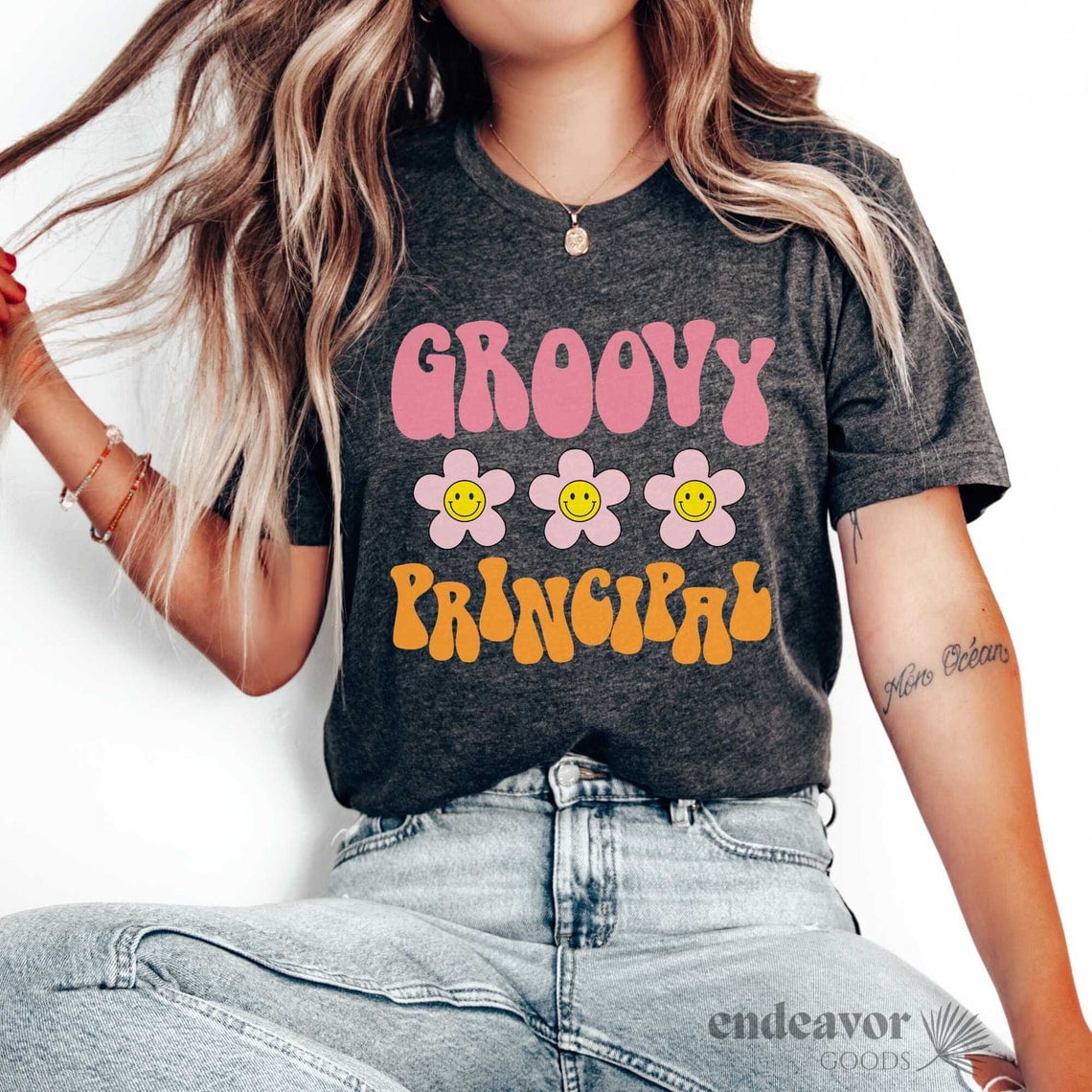 Groovy Principal T Shirt, Elementary Principal, Gito School Admin - Walmart.com