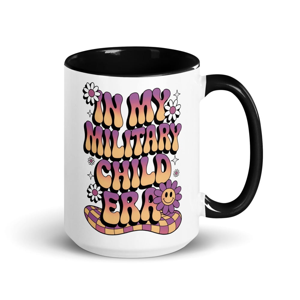 Groovy Purple Up For Military Kids Mug with Color Inside, In My ...