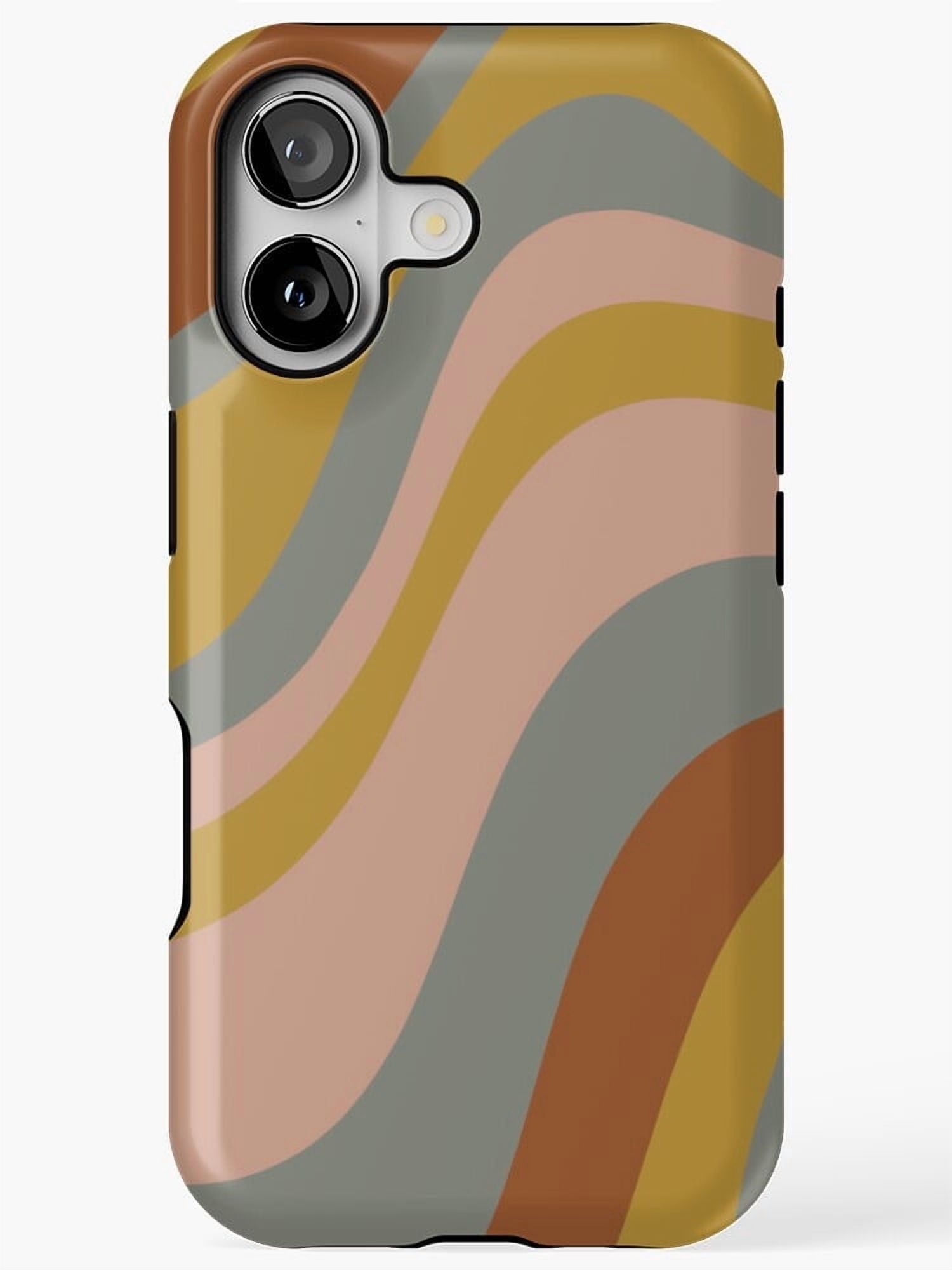 Groovy Retro Fantasy Swirl Boho Art Phone Case for iPhone 11 12 13 14 ...