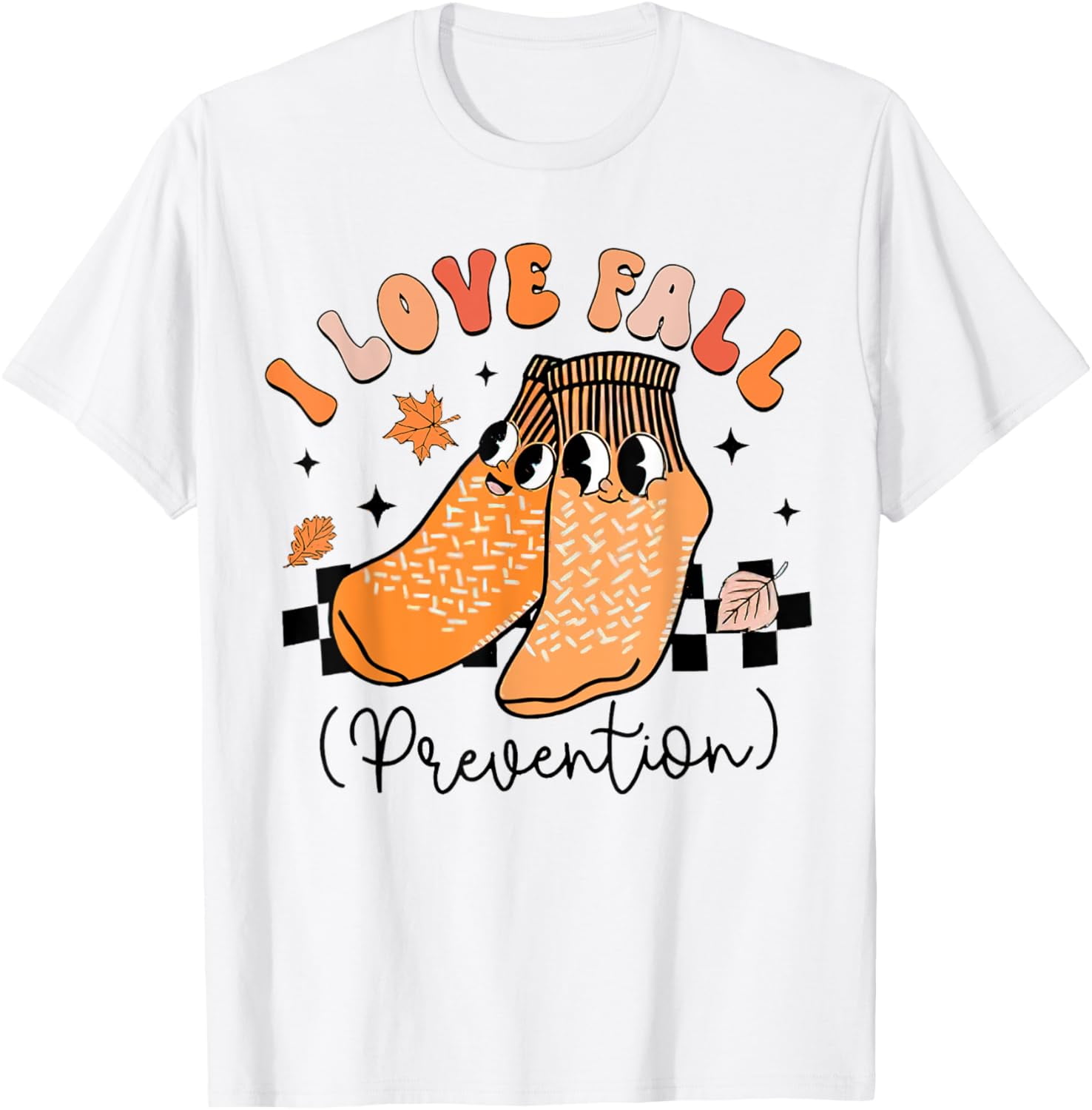 Groovy Retro I Love Fall Prevention, Fall Physical Therapy T-Shirt ...