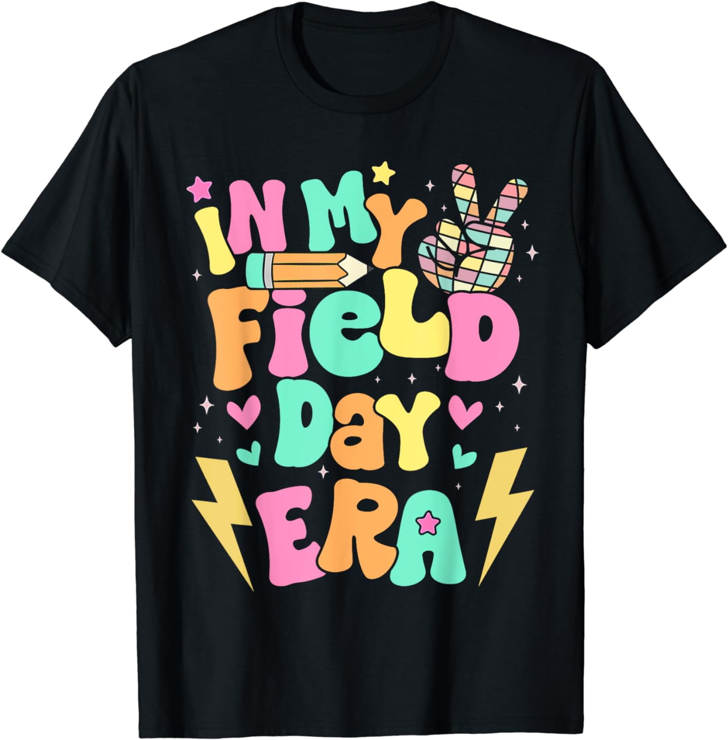 Groovy Retro In My Field Day Era Fun Day Field Trip School T-Shirt ...